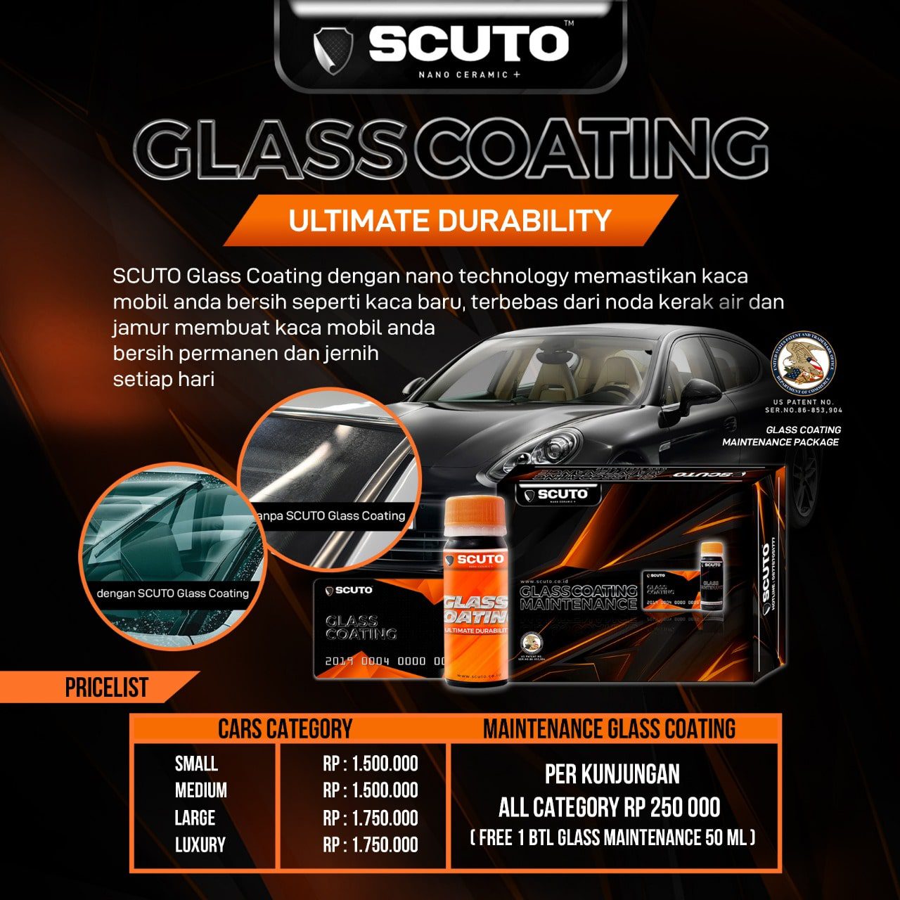 Glass Coating - Scuto Cibubur
